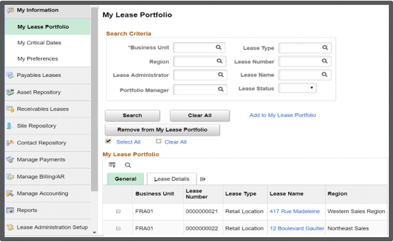 Lease Administration - Quest Oracle Community
