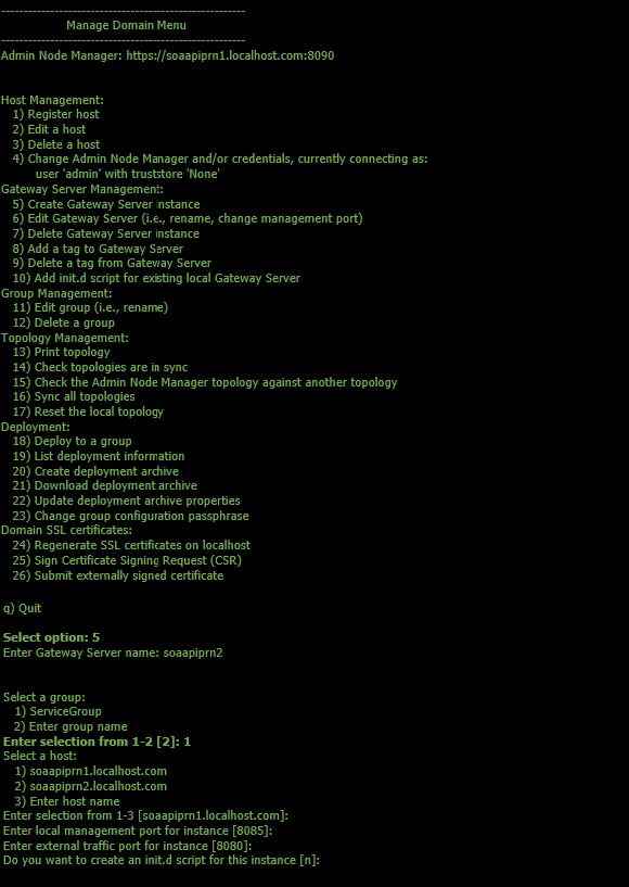 Oracle API Gateway Installation and Configuration as Cluster/Single ...