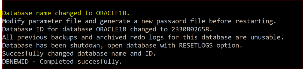 Guide To Modify Pluggable Cdb Name Pdb Name And Dbid In Oracle 18c Multitenant Architecture