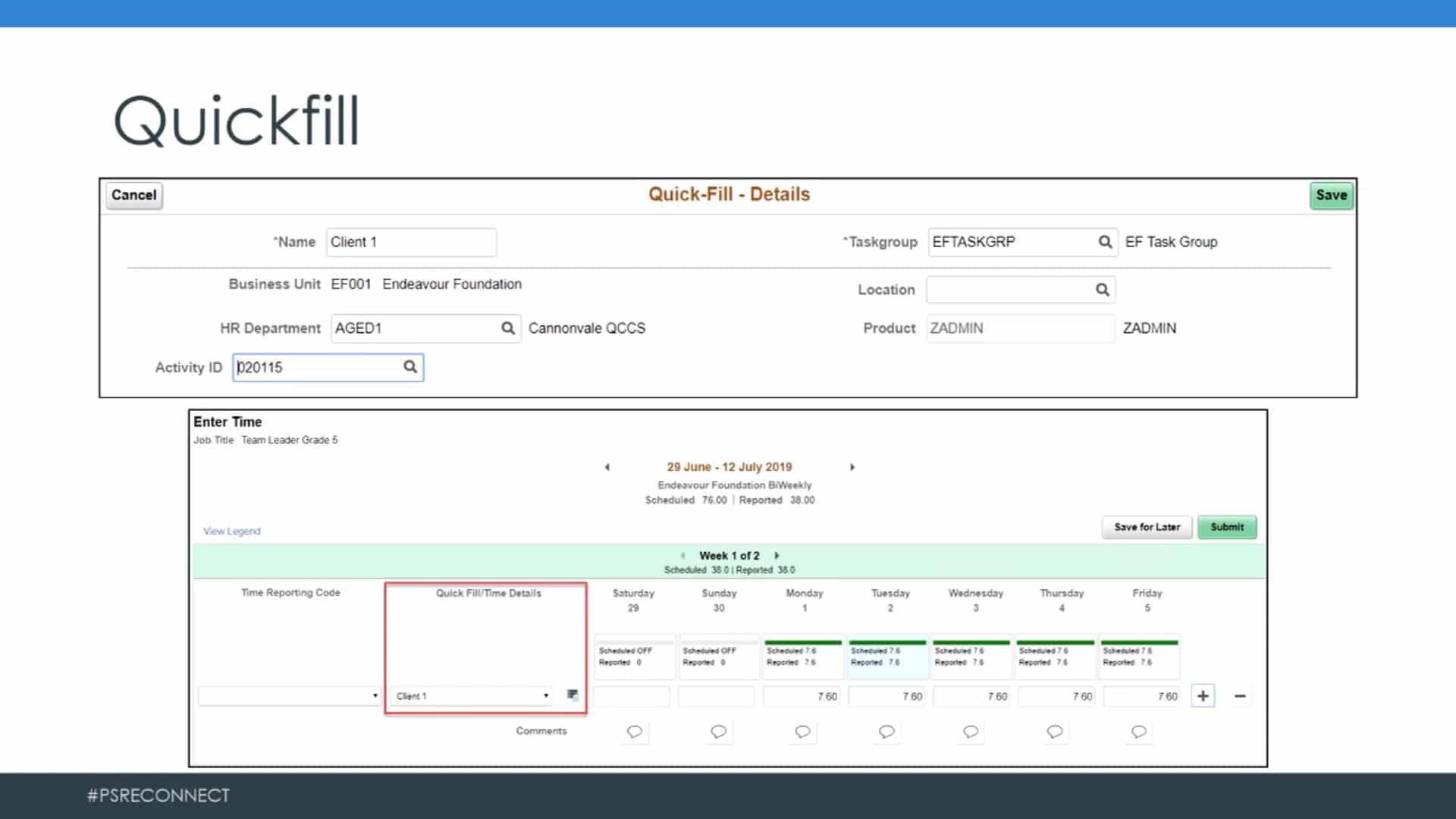 Endeavour Foundation’s Rapid Deployment of PeopleSoft Fluid Timesheet ...