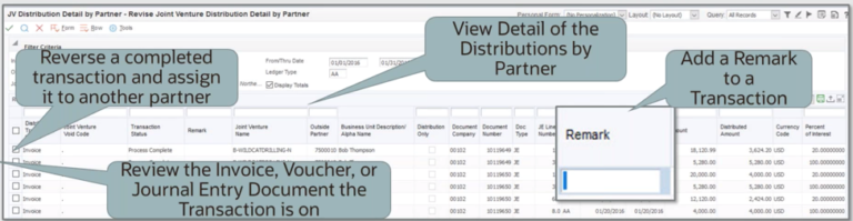 How to Manage Joint Ventures in JD Edwards - Quest Oracle Communuty