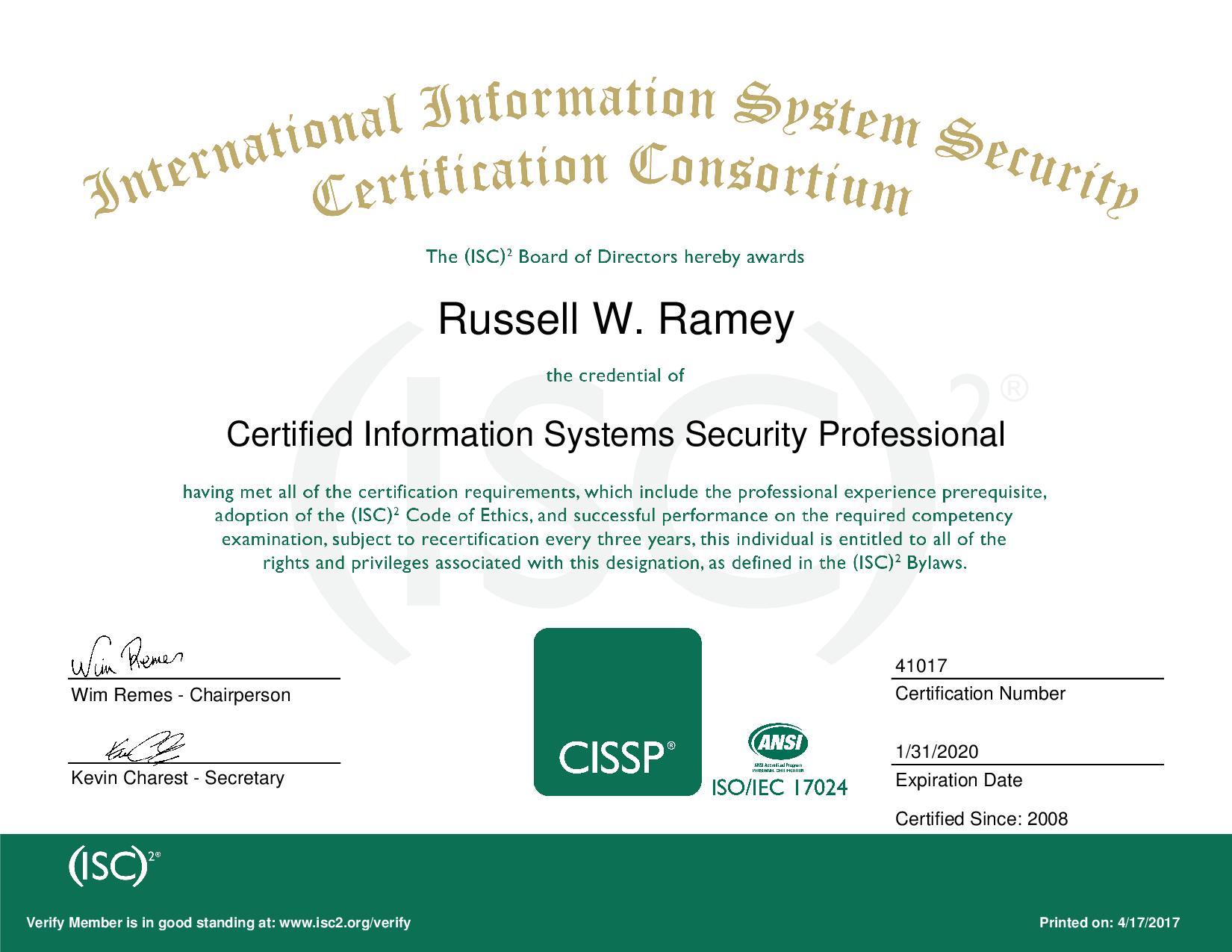 Russell Ramey - Chief Solutions Architect - Aeris Logic LLC | LinkedIn