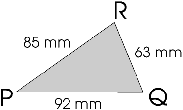 Consider the following triangle