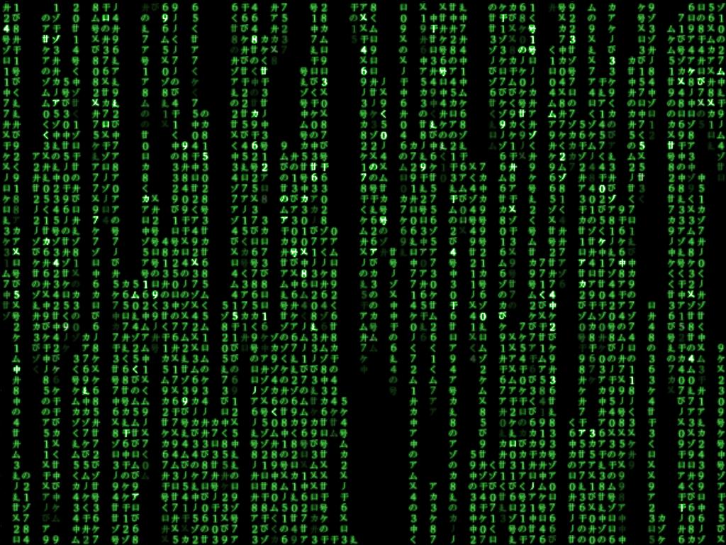 Matrix Green / Digital background of green matrix. binary computer code ...