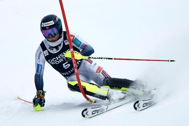 Norwegian skier Atle Lie McGrath leads 1st run of Wengen slalom ...