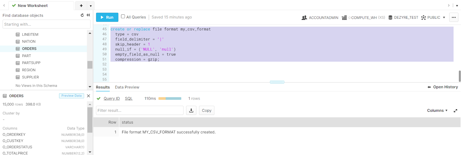 How To Create File Format In Snowflake Projectpro
