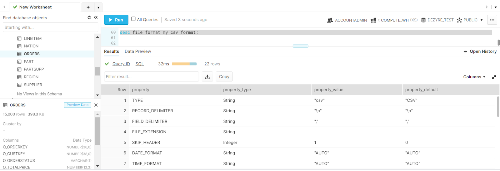 How To Create File Format In Snowflake 