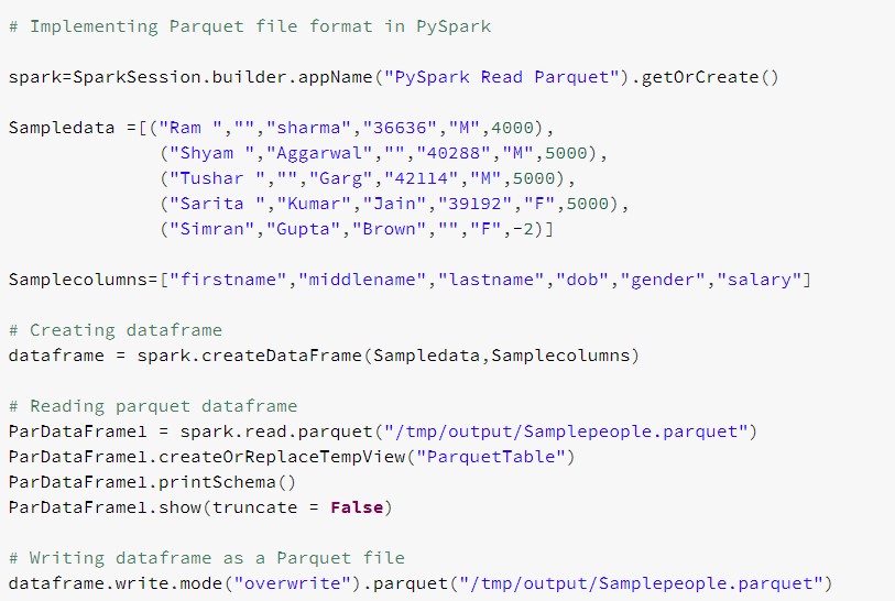  How To Read Parquet File In Pyspark Projectpro