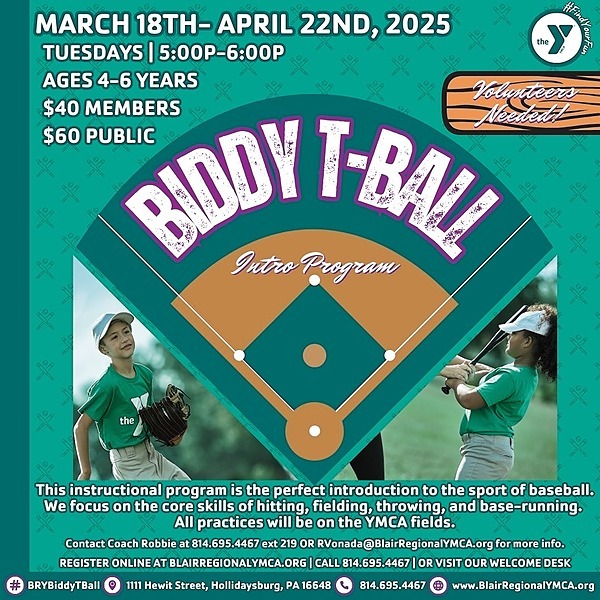 Biddy T-Ball 2025 – Blair Regional YMCA