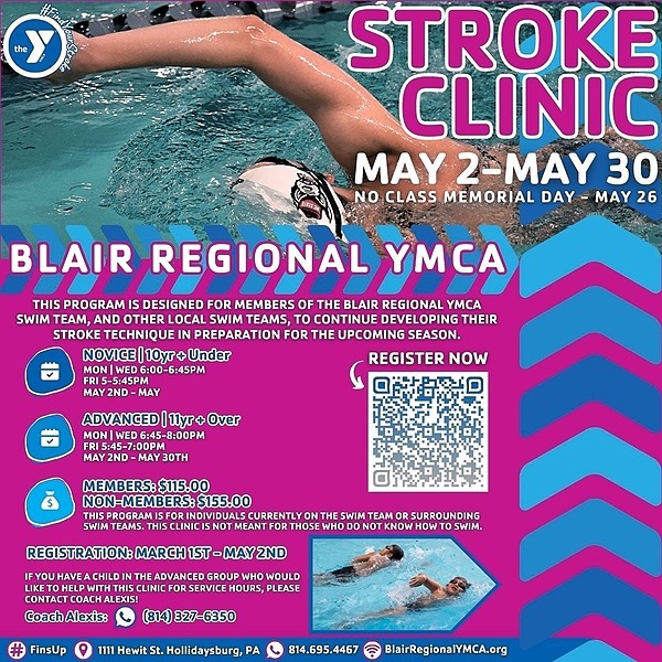 Swim Team Stroke Clinic: Spring 2025 – Blair Regional YMCA