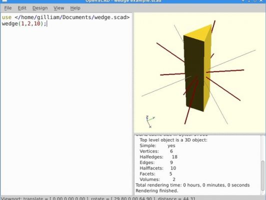 wedge module for openscad | Redpah