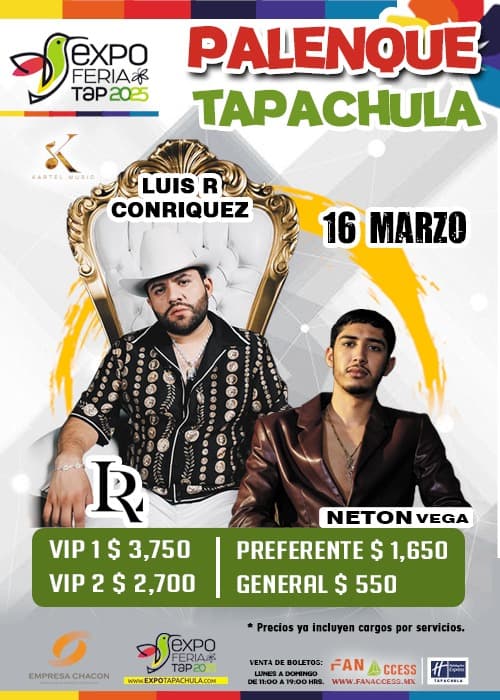 Boletos para Luis R. Conriquez y Neton vega Expo Feria Tap2025 en Fan Access