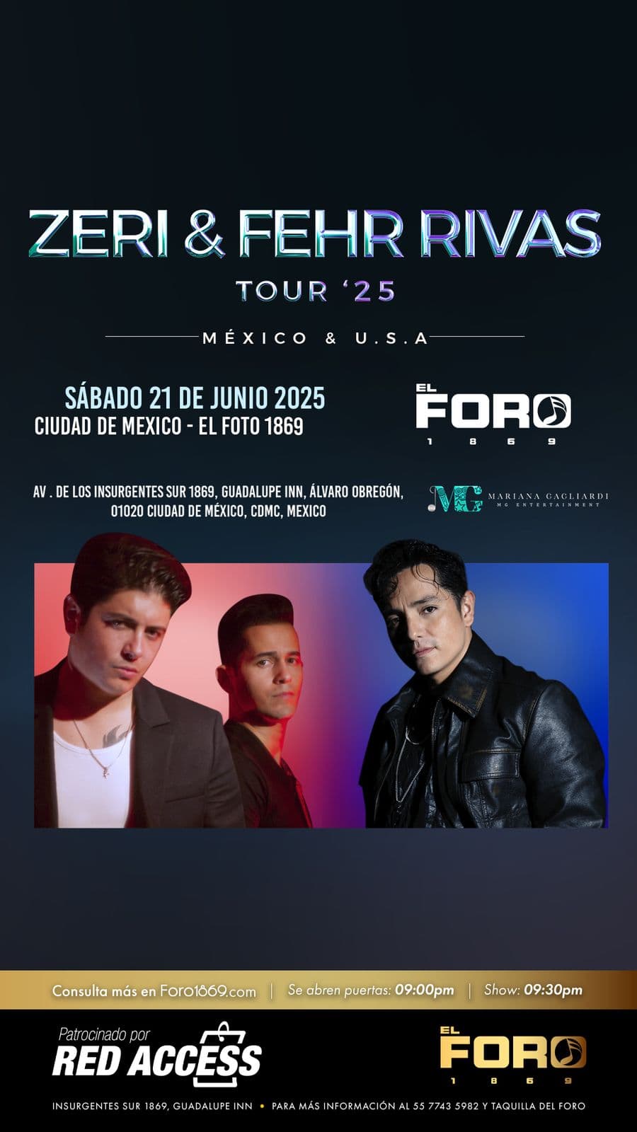 Boletos para Zeri & Fehr Rivas Tour 25 en Red Access