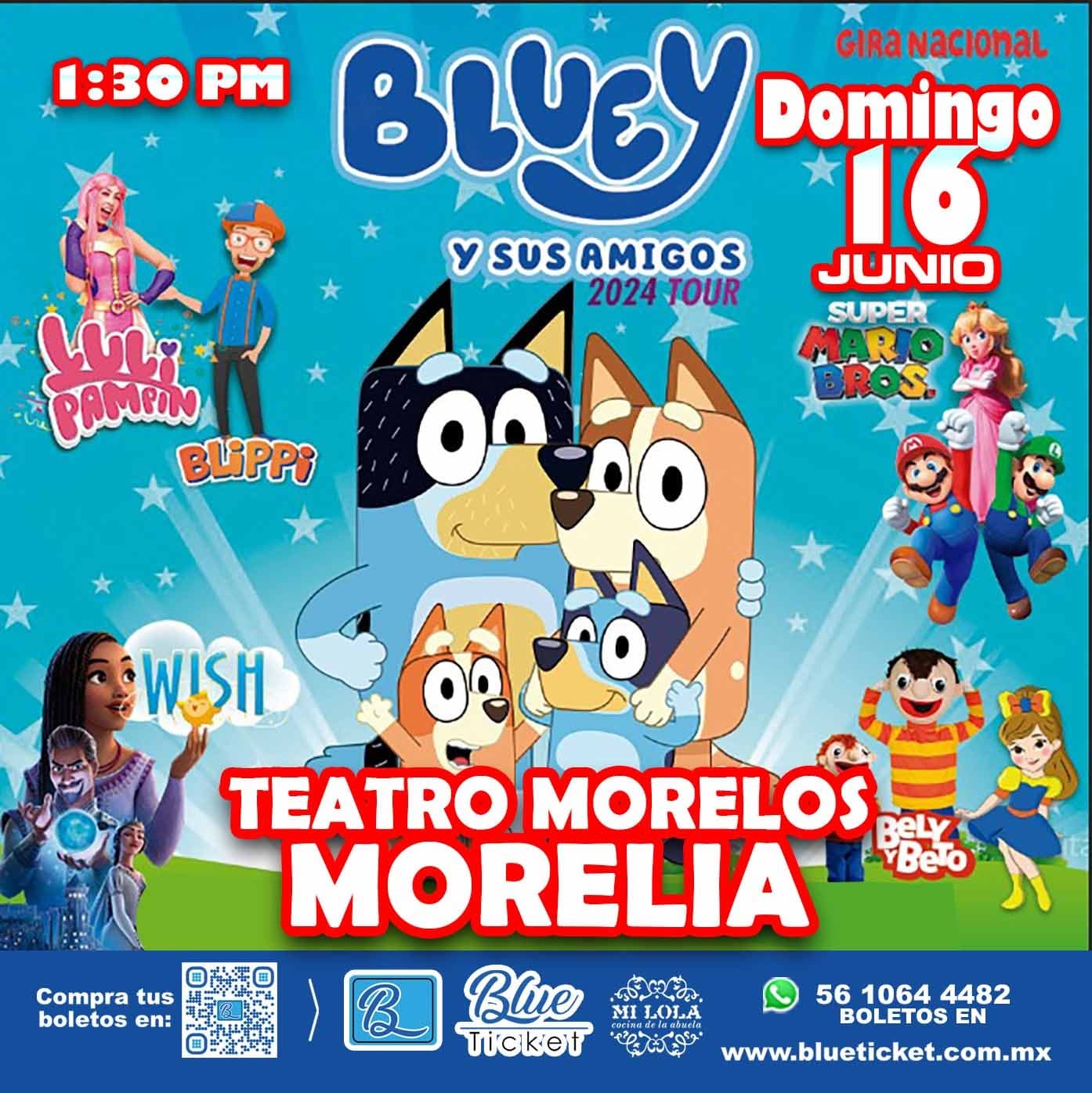 BLUEY Y SUS AMIGOS EN MORELIA - BLUE TICKET