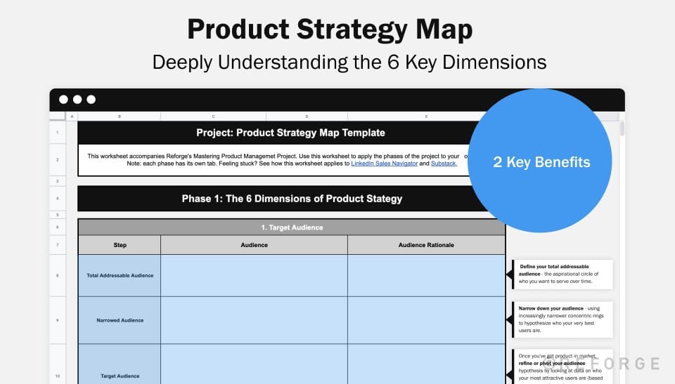 Product Strategy Map - Creating Strategic Foundations - Reforge