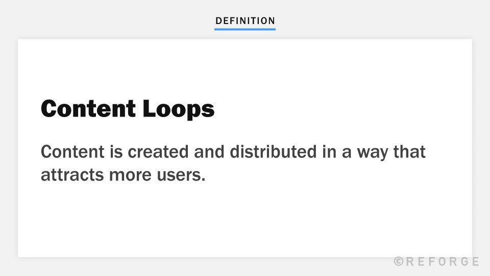 Acquisition - The Different Types Of Content Loops - Reforge