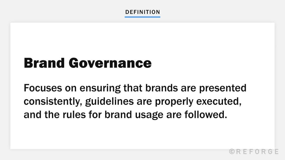 Brand Marketing - Brand Governance - Reforge