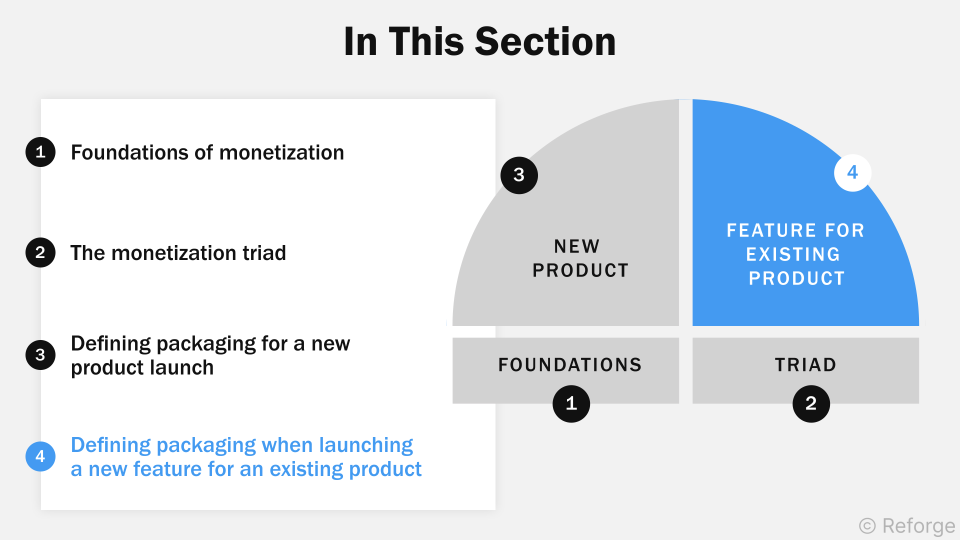 Financial GTM Inputs - Feature Packaging for Existing Products - Reforge