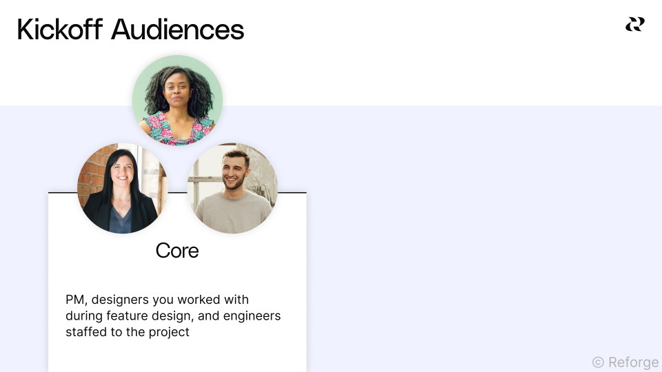 Feature Development - Running a Project Kickoff - Reforge