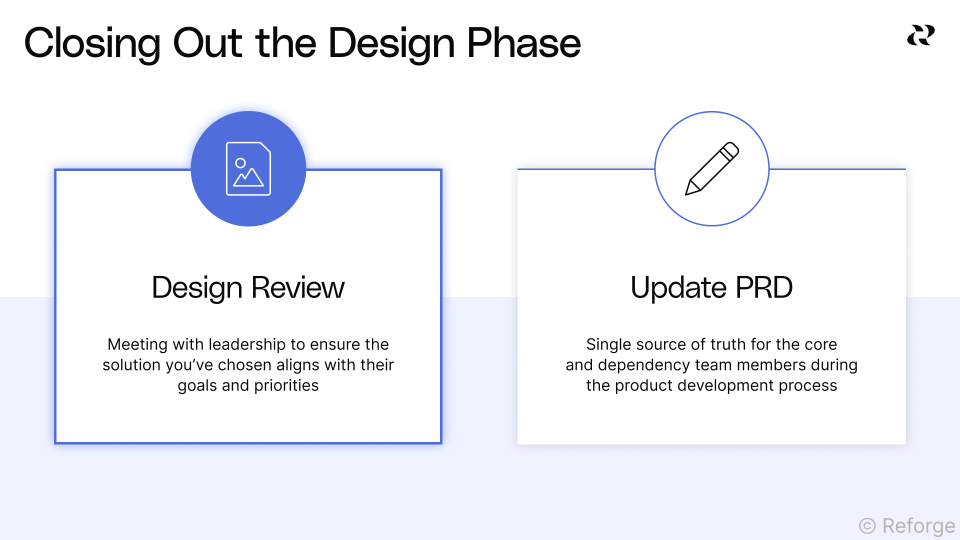 Feature Design - Getting Design Approval - Reforge