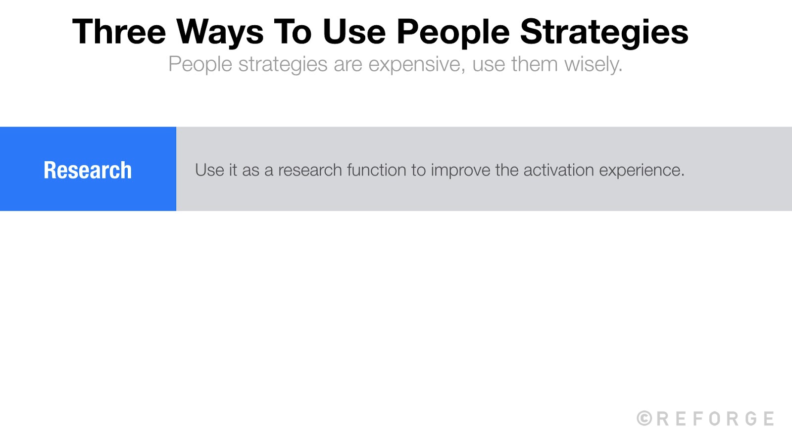 Activation Strategies - PNIP Pyramid - Reforge