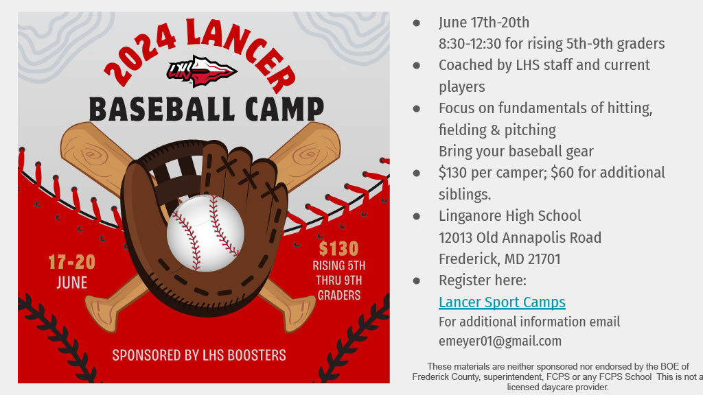 View Lancers Baseball Camp Details