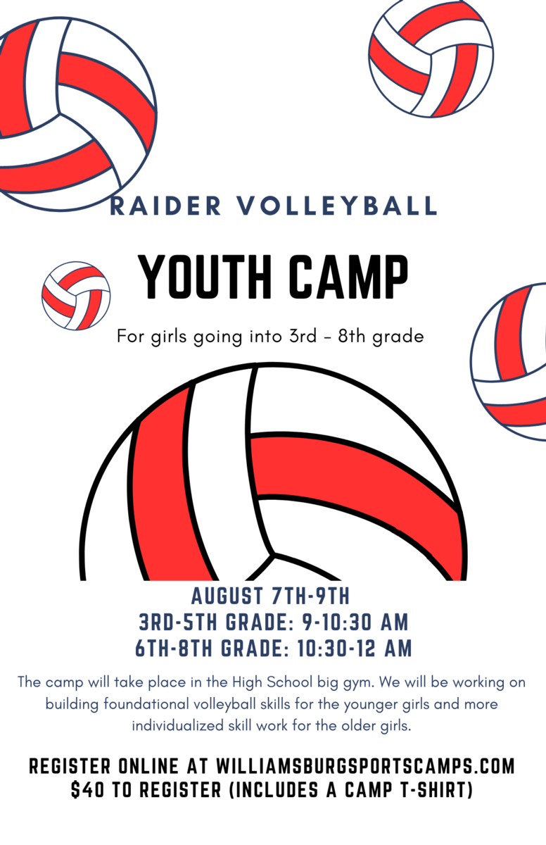 View Raider Youth Volleyball Camp Details