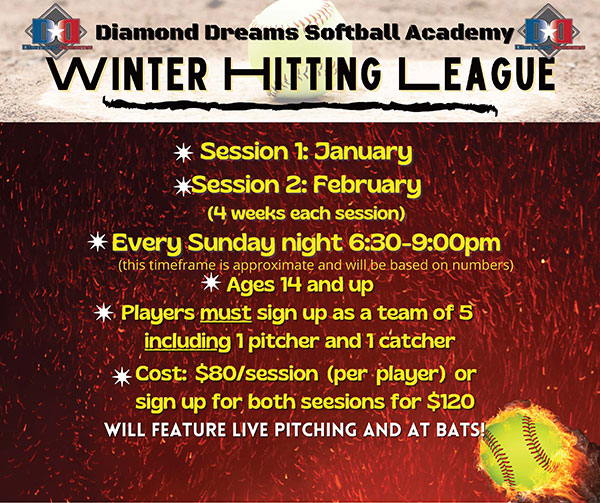 View Winter Softball Hitting League | January Details