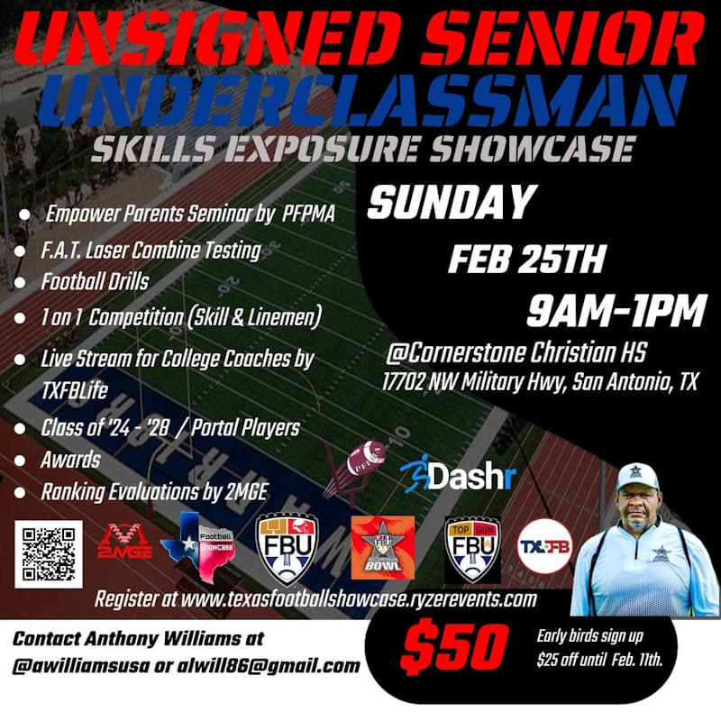 View Class of 2023 - 2028 | Unsigned Senior Showcase/Underclassmen Showcase | Feb. 25th Details
