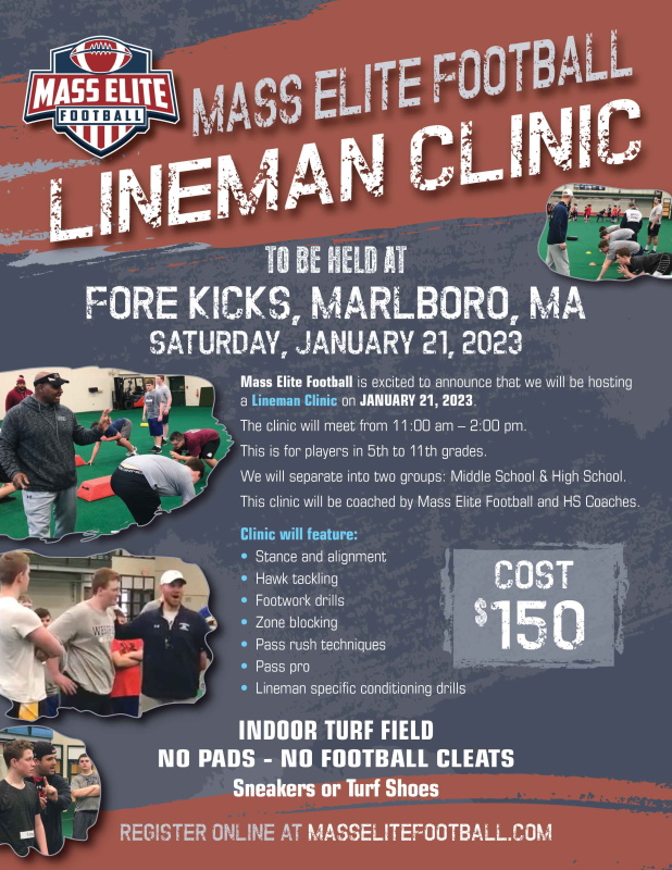 View Mass Elite Football Lineman Clinic Details