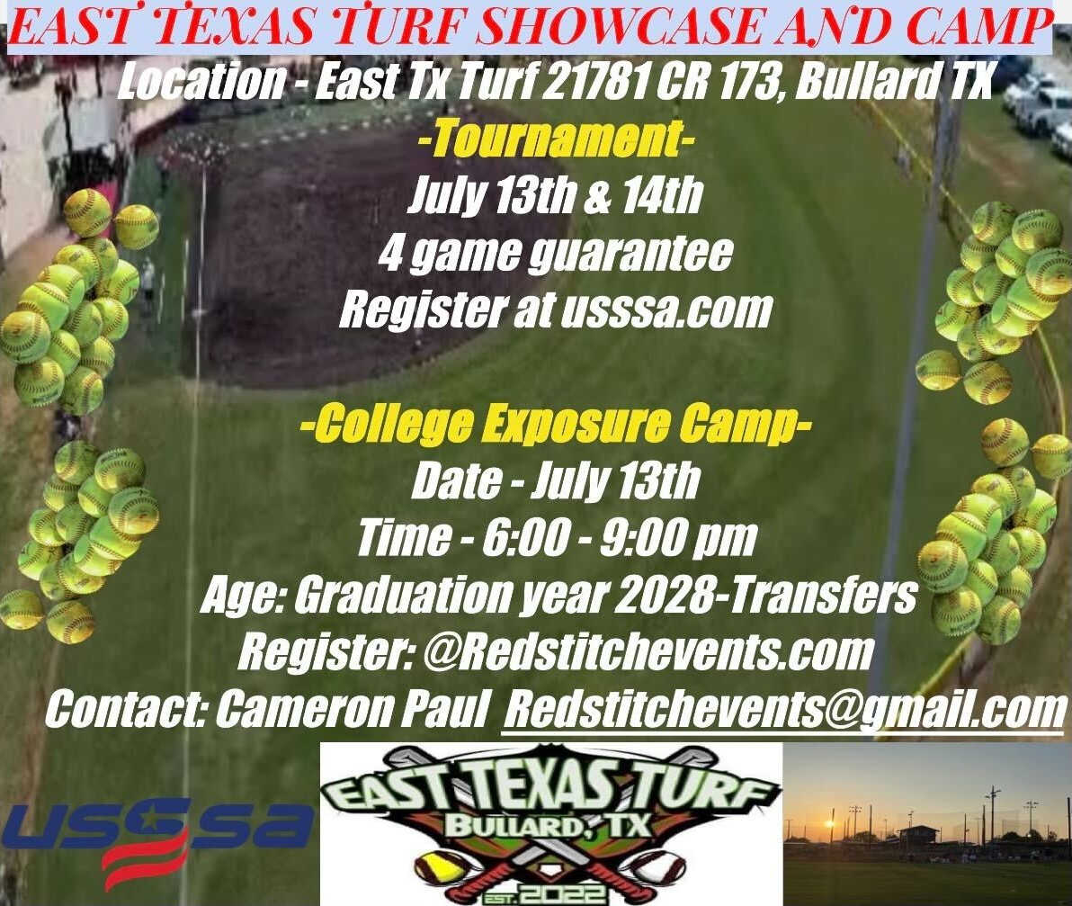 View East Texas Turf Showcase Camp | July Details