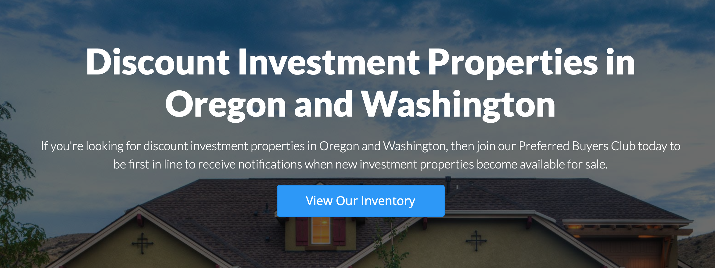 OR & WA Investment Properties For Sale | Discount Property Wholesalers