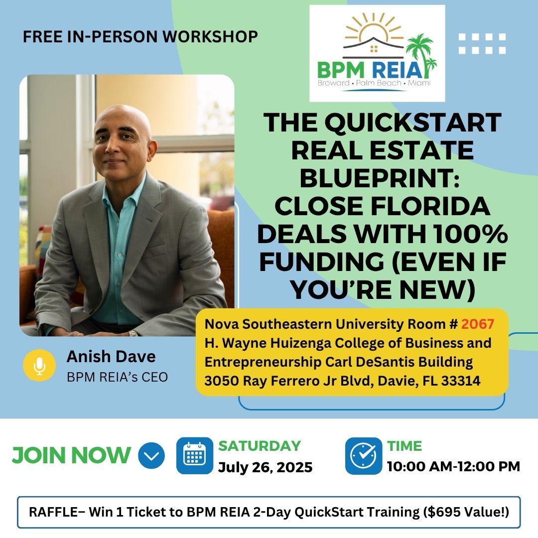 The QuickStart Real Estate Blueprint: Close Florida Deals with 100% Funding (Even If You’re New ...