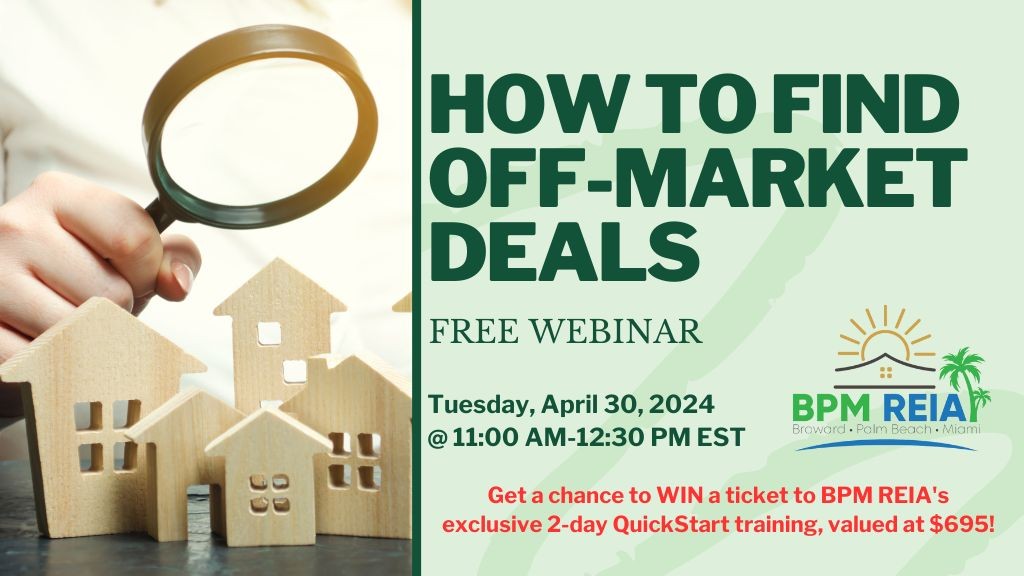 Upcoming Real Estate Investing Webinars - BPM REIA