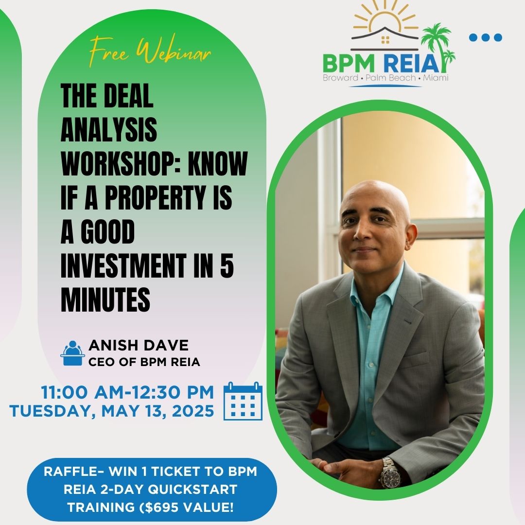 The Deal Analysis Workshop: Know If a Property is a Good Investment in ...