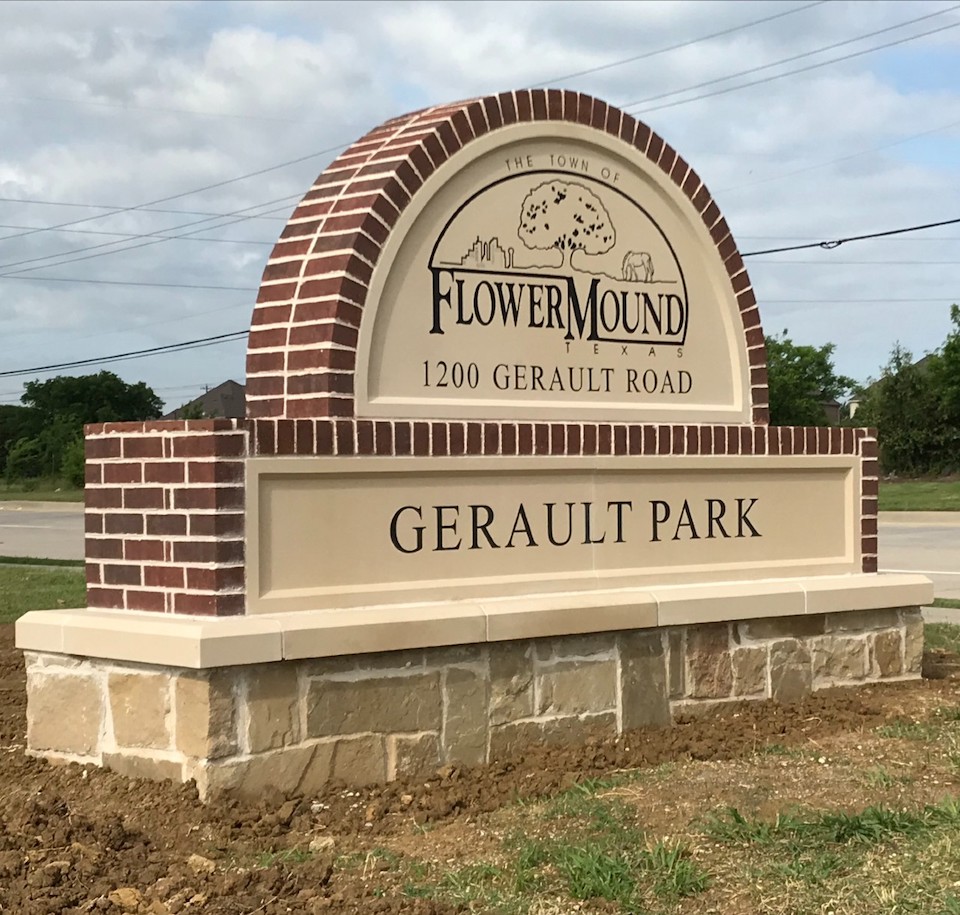 Gerault Park Monument Sign - Lorie Galloway Companies, Inc.