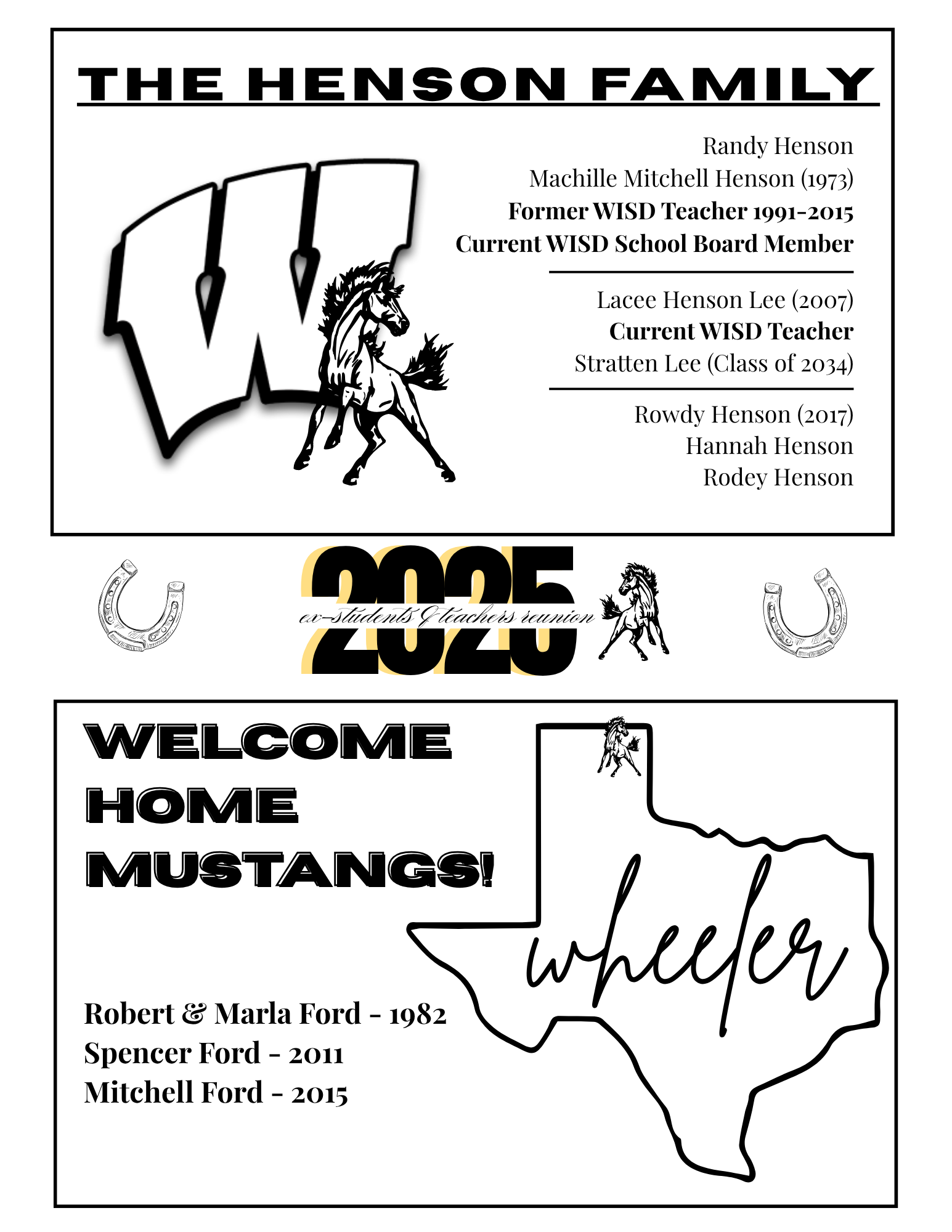 Reunion 2025 - Wheeler Mustangs Alumni