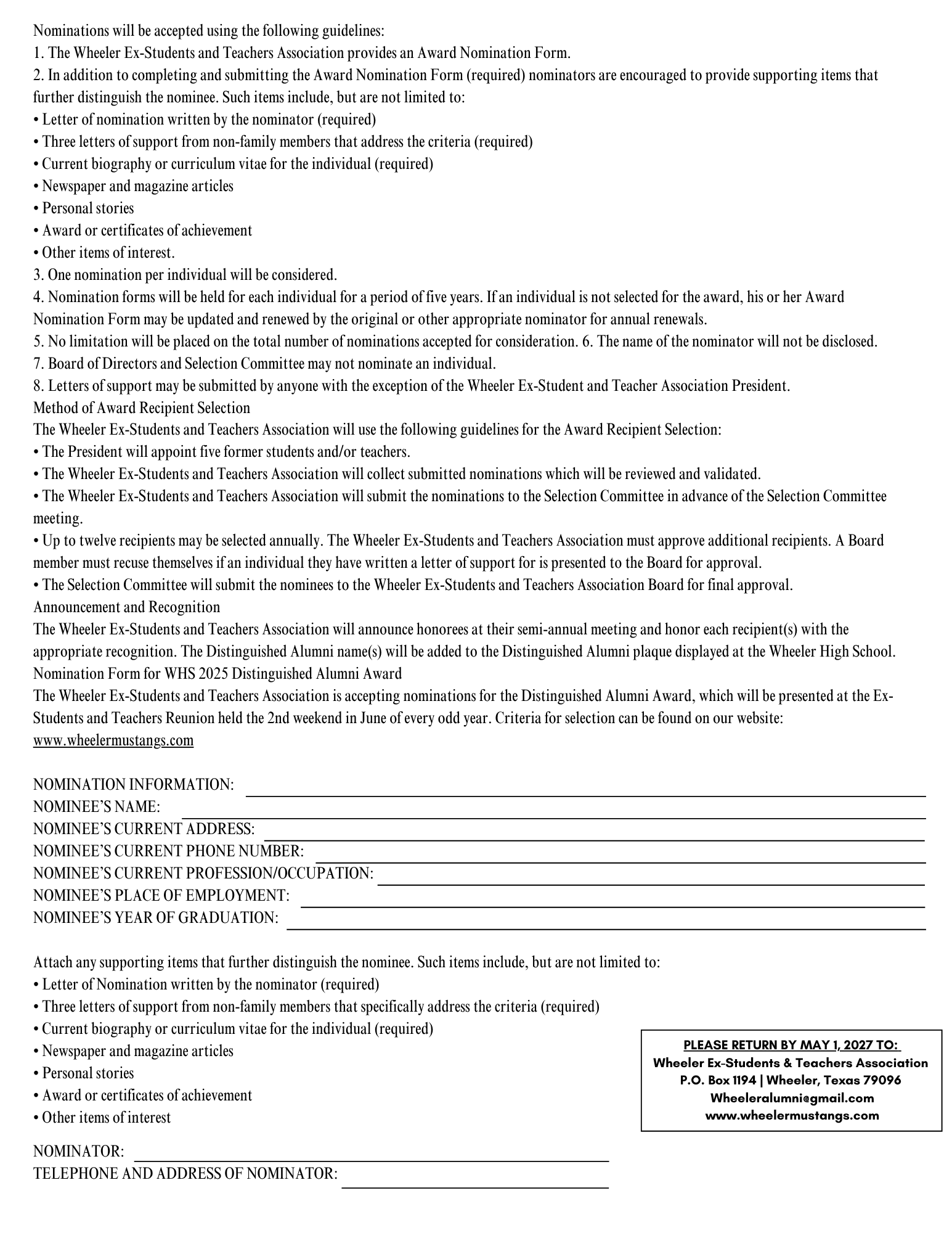 Reunion 2025 - Wheeler Mustangs Alumni