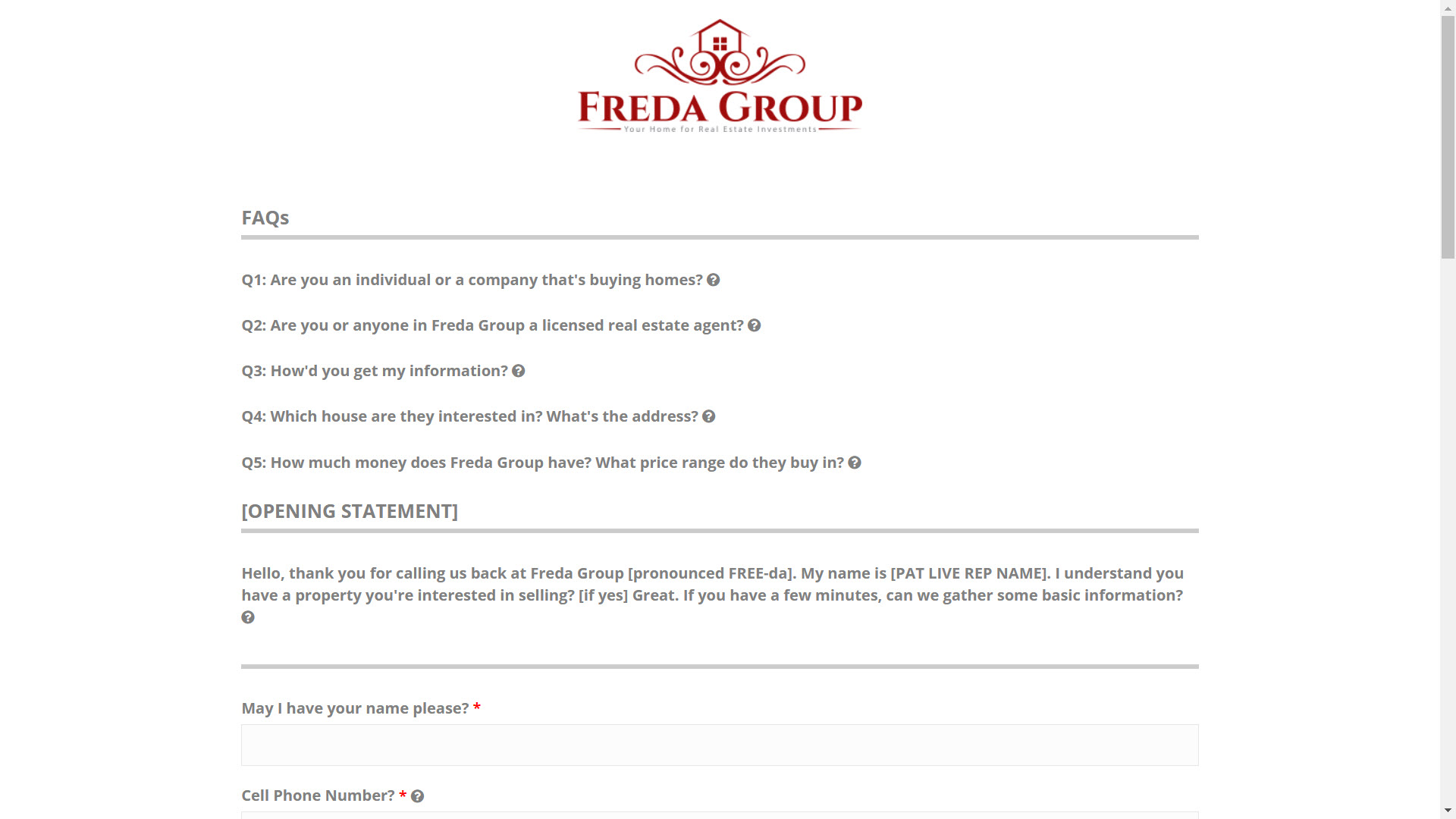 * SL - [SAMPLE] PAT LIVE SCRIPT