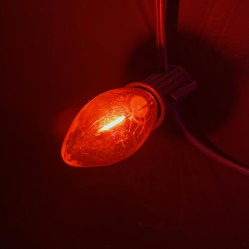 C9 LED Filament Bulb - Amber - Case of 25