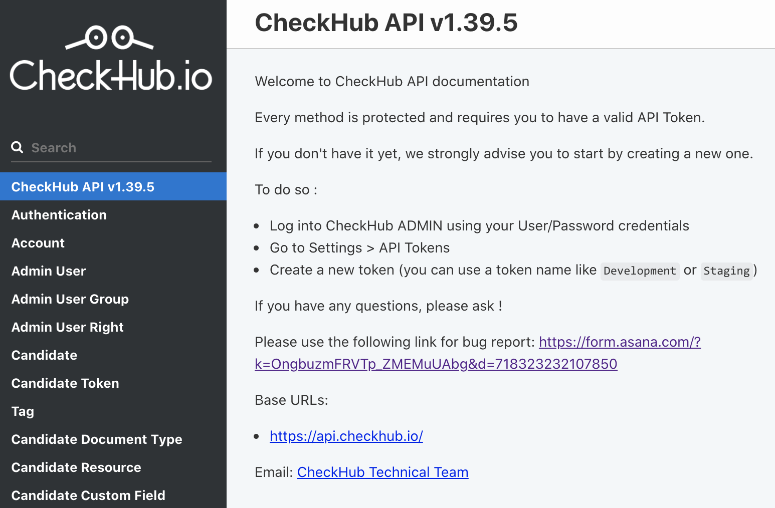 CheckHub Release Notes