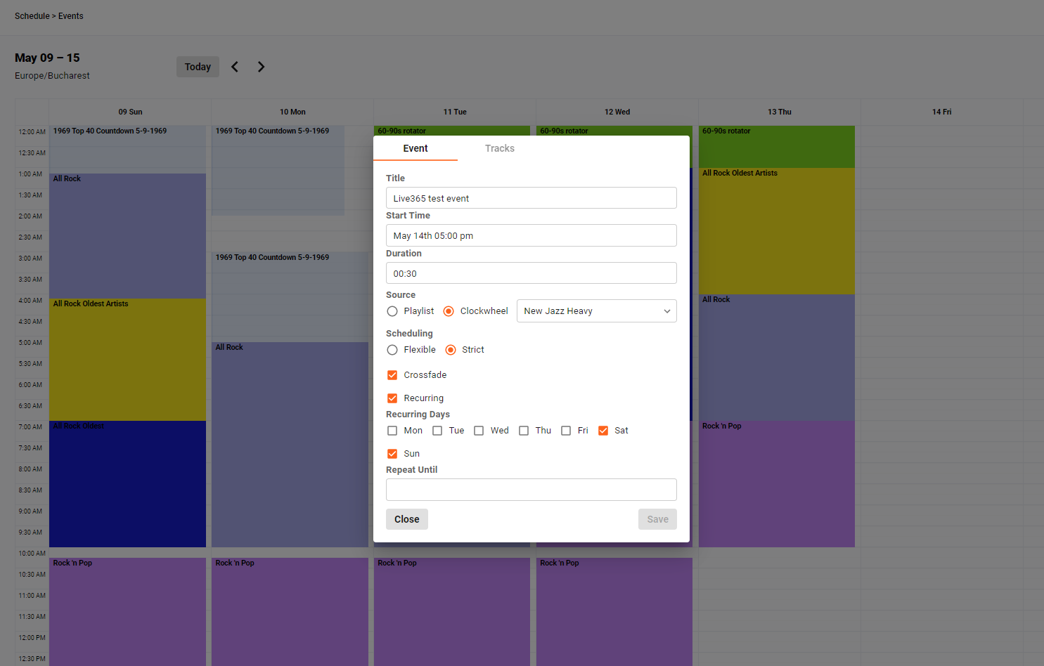New Scheduler interface and Event programming updates | Live365 Release ...