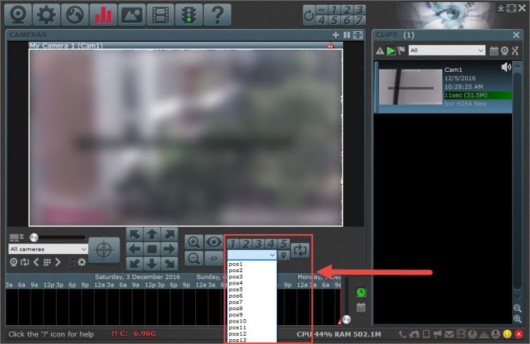 How to Call Preset in Blue Iris
