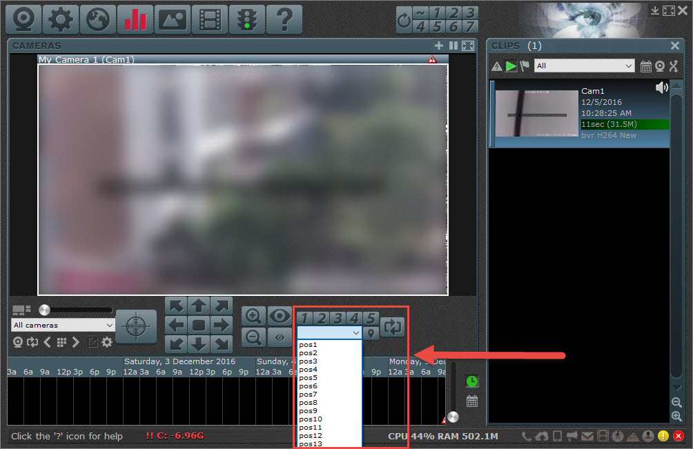 How to Call Preset in Blue Iris