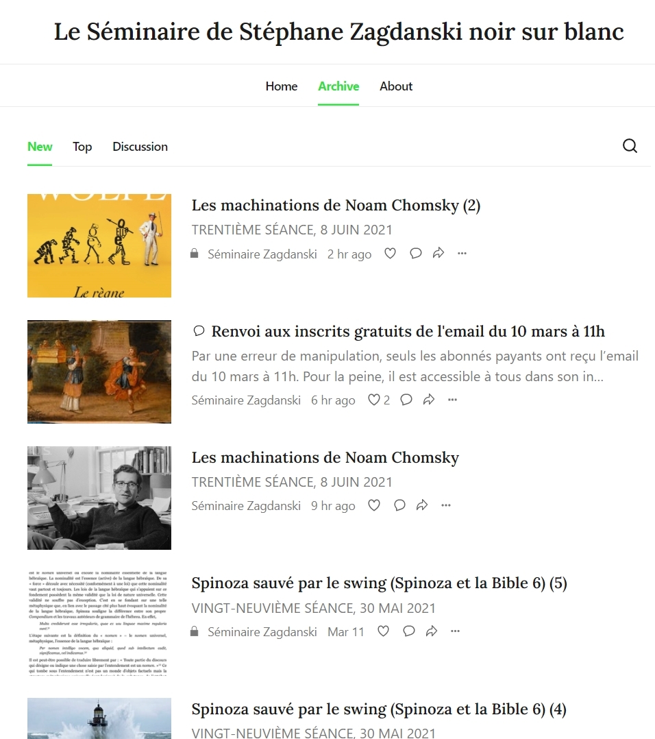 Séminaire de Stéphane Zagdanski - Numéro #33