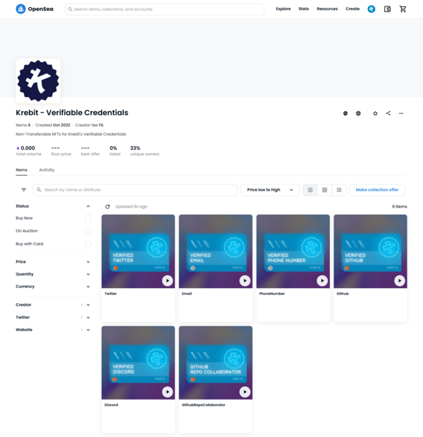 Krebit.id is Live on Polygon!