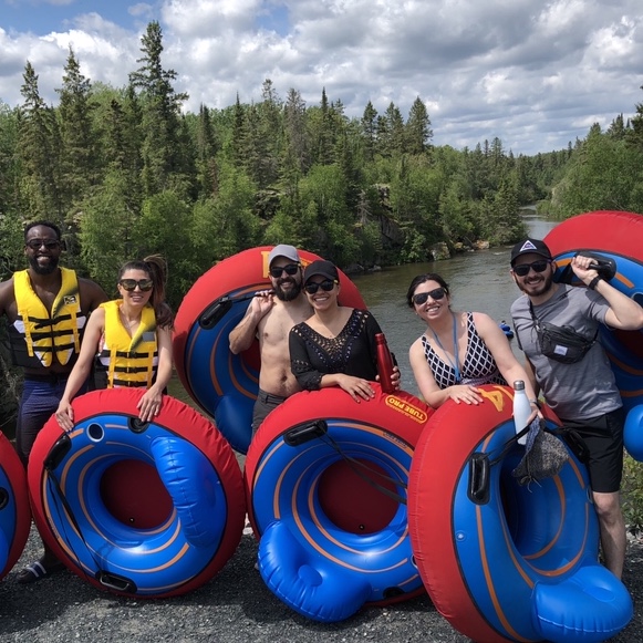 Pinawa Channel Float and Paddle Lazy River Tubing Manitoba