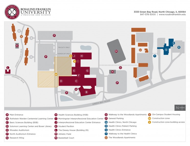 Map & Directions · Rosalind Franklin University