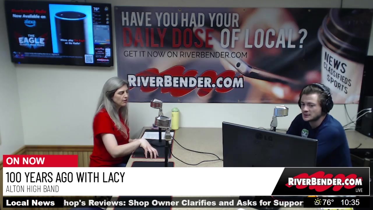 Our Daily Show! 100 Years Ago With Lacy: AHS Band Off to A Good Start ...