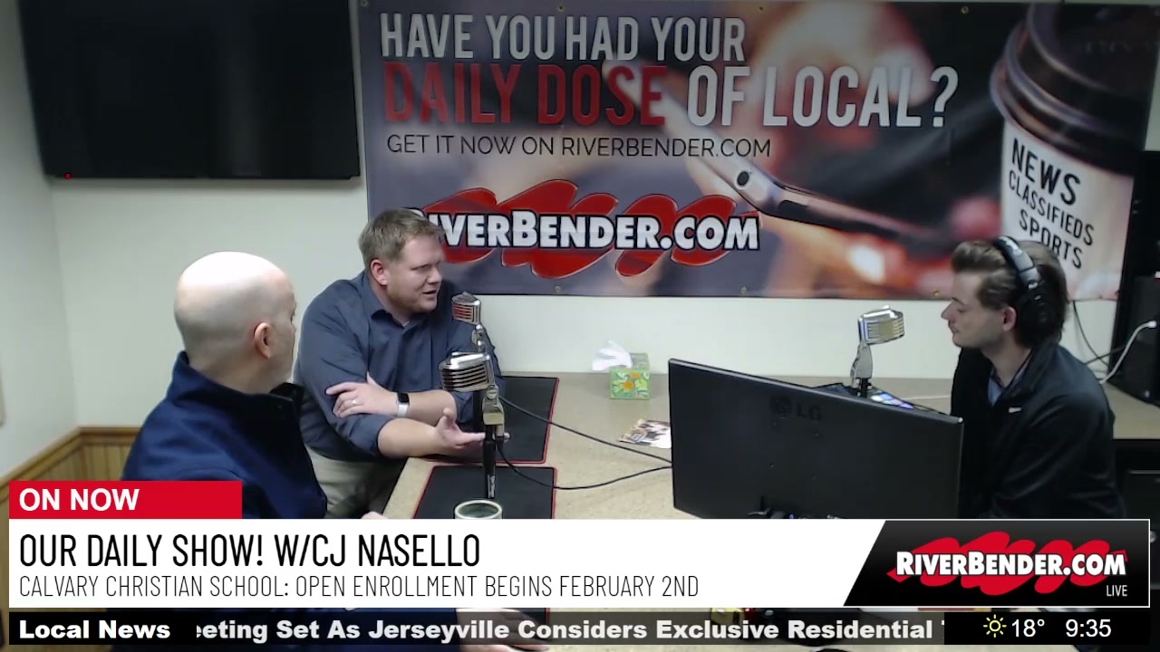 Our Daily Show Interview! Calvary Christian Open Enrollment Starts ...